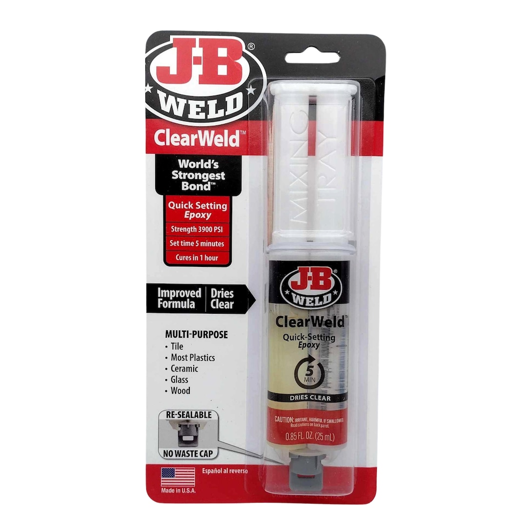 JB Weld Clear Weld Epoxy Adhesive - Etsy UK