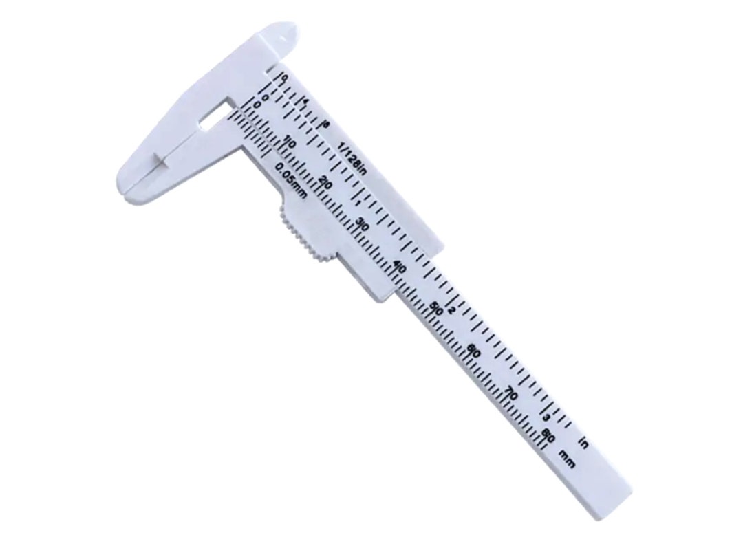 Plastic Caliper Measuring Tool White 80 Mm - 3 In - Etsy