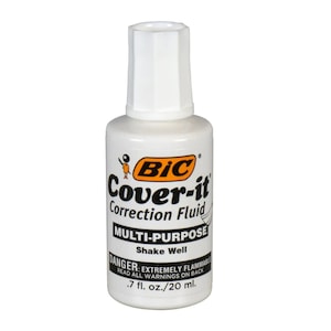 Beige correction fluid store