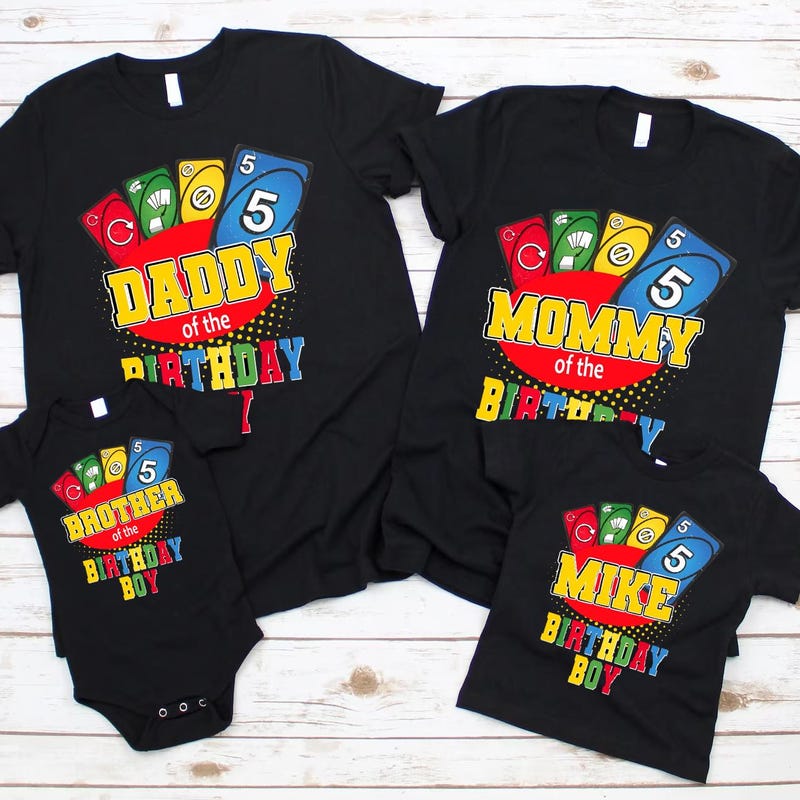 Uno Birthday Shirt - Etsy
