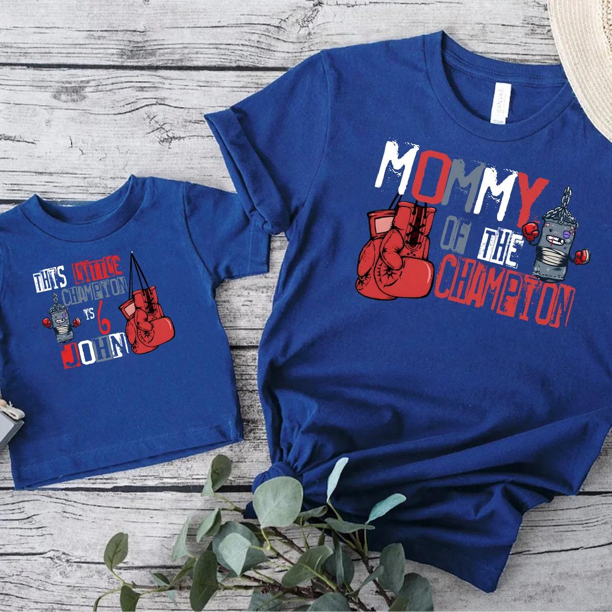 Boxing MMA Birthday Shirt, Personalized Boxing Birthday Boy Shirt ...