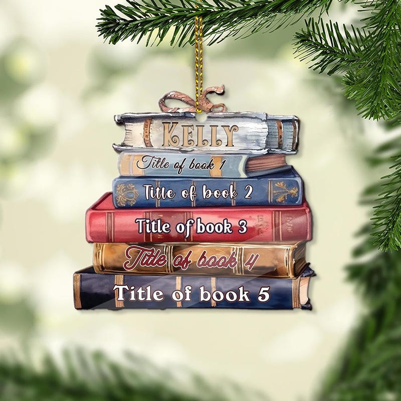 Christmas Book Decor - Etsy