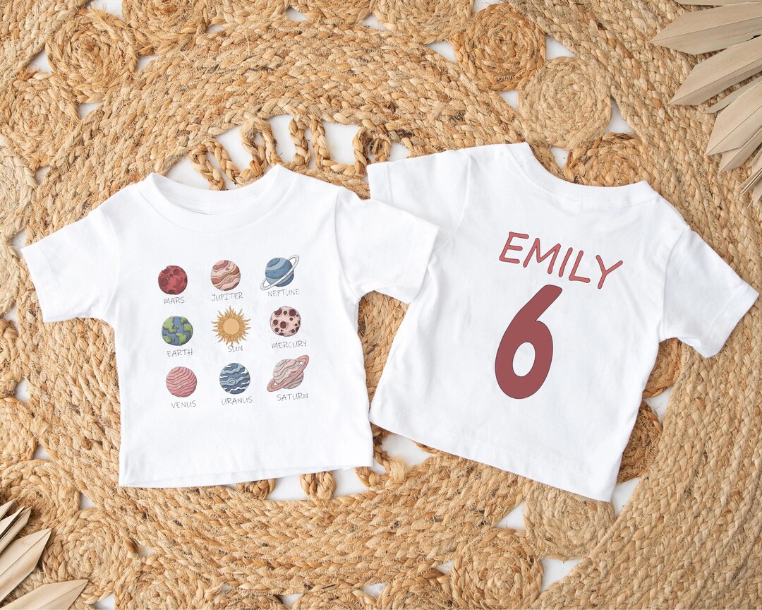 Solar System Toddler Shirt,personalized Abstract Planets Shirts,solar ...