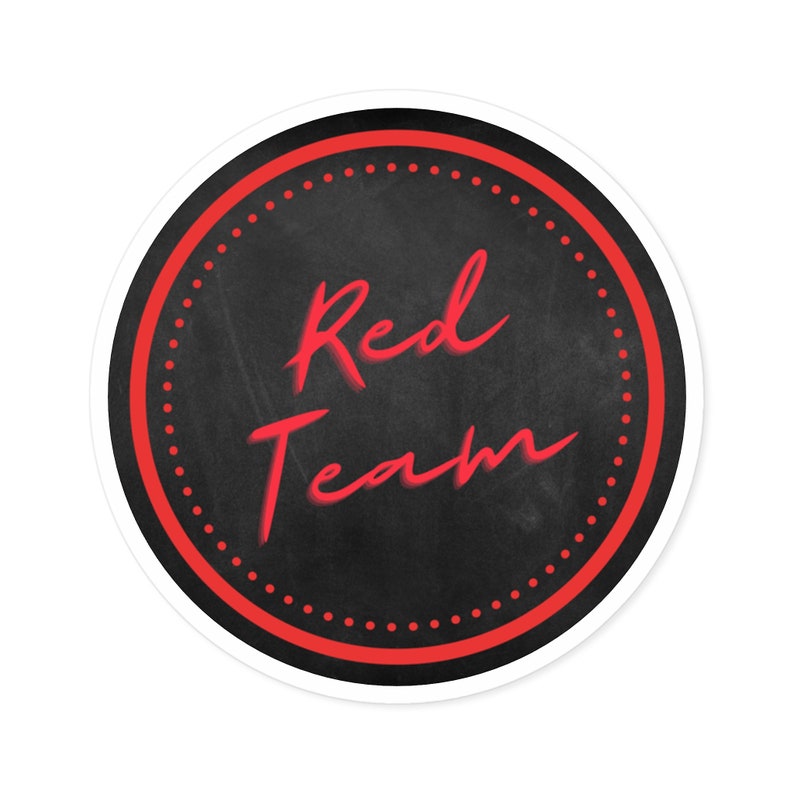 Red Team - Hacker Emblem Vinyl Decal - IT Security Sticker - Etsy