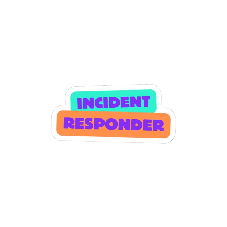 Incident Responder Kiss-cut Stickers | Fun Decals for First Responders ...