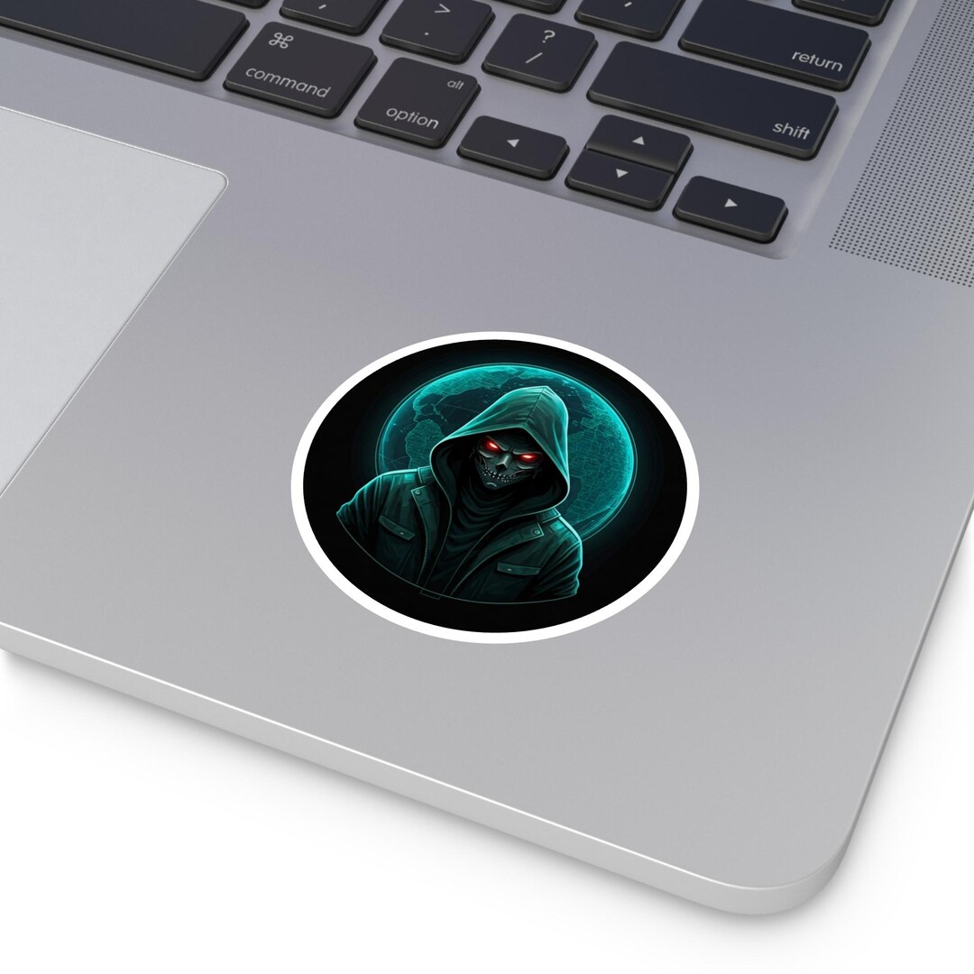 Hacker Round Stickers, Laptop Sticker, Water Bottle Sticker - Etsy