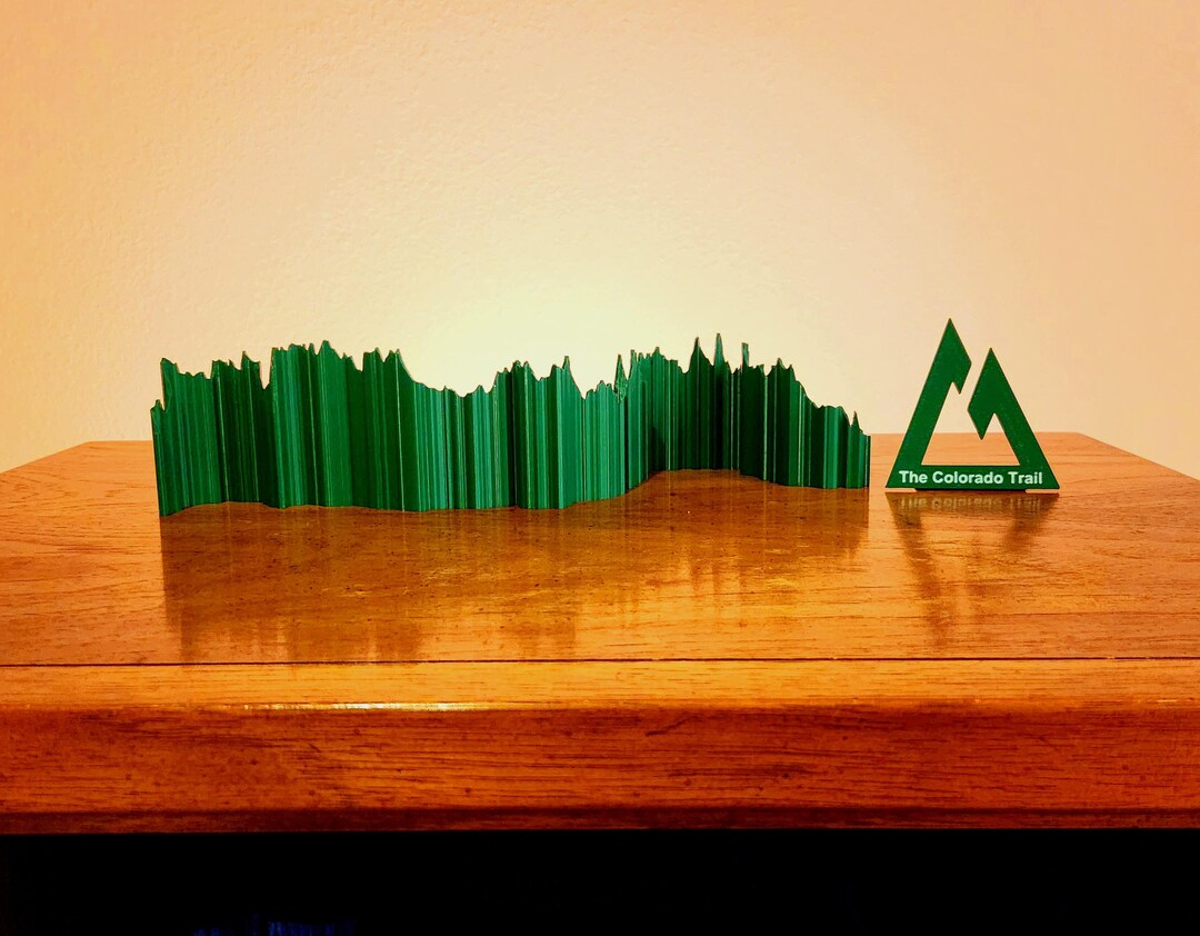 Colorado Trail Sculpture – Hiking Route Topographic Model - Etsy