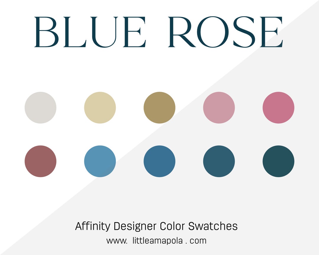 Blue Rose Color Palette | Affinity Designer Swatches | Handpicked ...