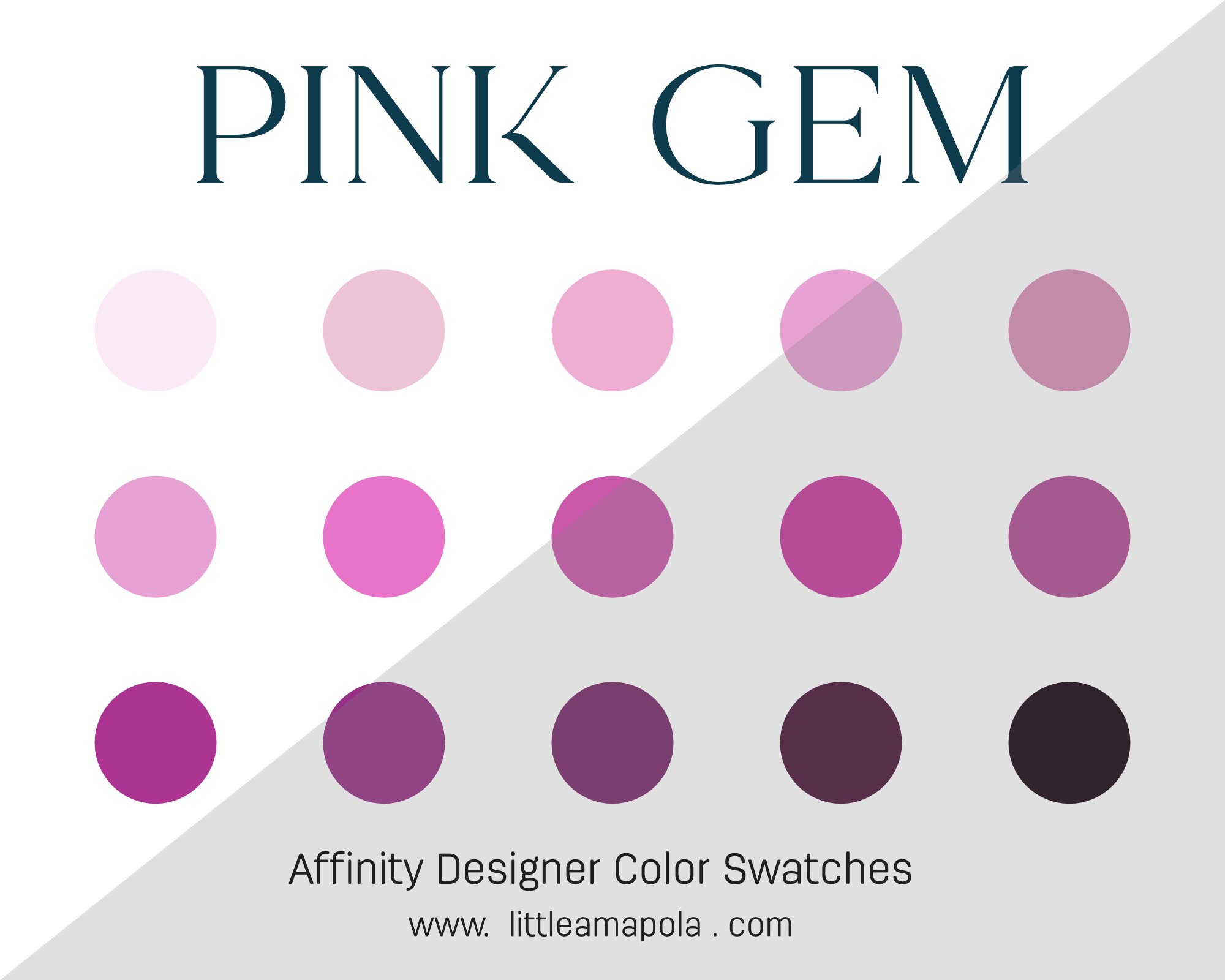 Pink Gem Color Palette | Affinity Designer Swatches | Handpicked Pink ...