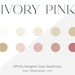 Ivory Pink Color Palette | Affinity Designer Swatches | Handpicked ...