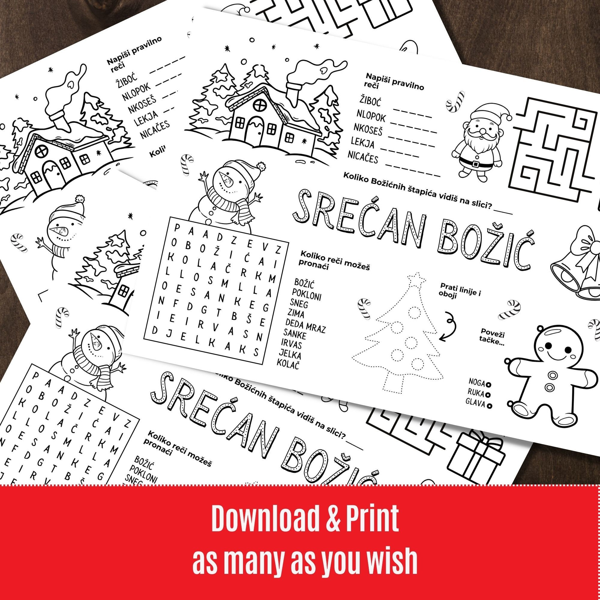 Serbian Colouring Page| Serbian Christmas Fun | Balkan Gifts | Learn ...
