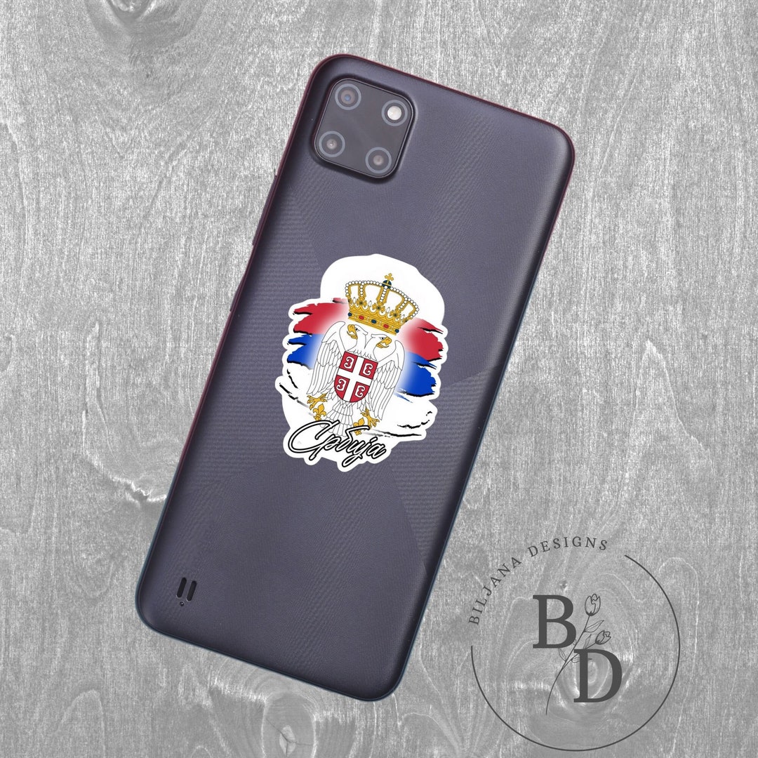 Patriotic Serbia Sticker: Laptop, Water Bottle Decal - Etsy