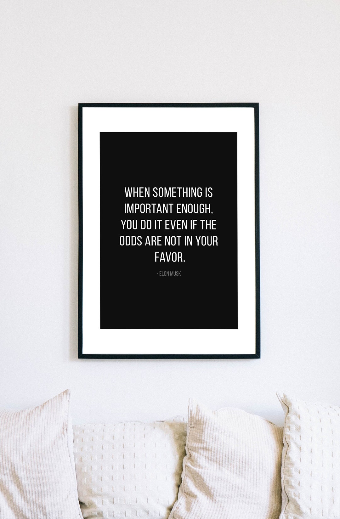 Elon Musk Inspirational Quote Printable Wall Art - Etsy