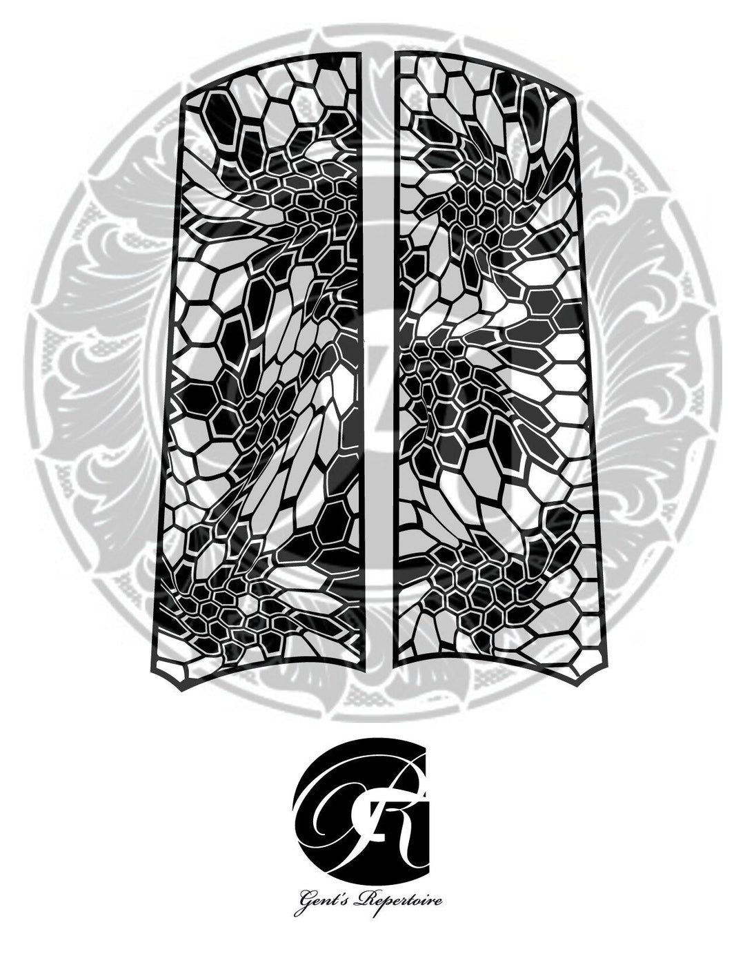 1911 Kryptek Grip Design Ai Vector Artwork, AI8, EPS - Etsy