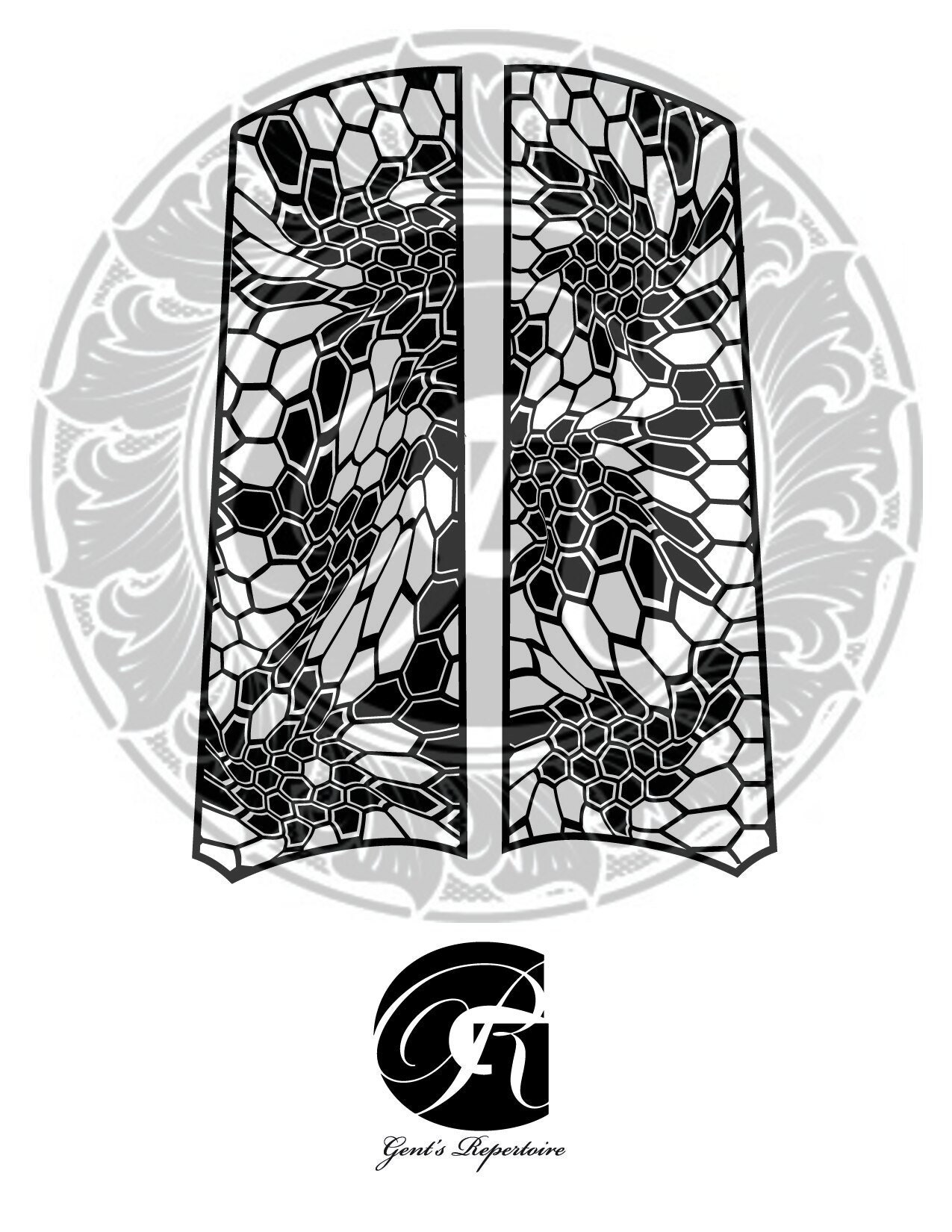 1911 Kryptek Grip Design Ai Vector Artwork, AI8, EPS - Etsy