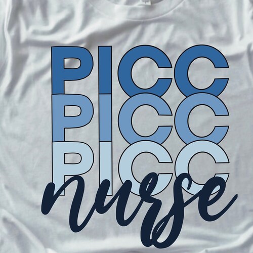 PICC Chick VAT Nurse Iv Team PICC Nurse Short-sleeve Unisex - Etsy