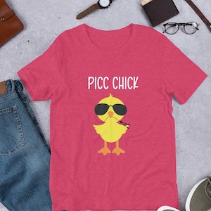 PICC Chick VAT Nurse Iv Team PICC Nurse Short-sleeve Unisex T-shirt - Etsy