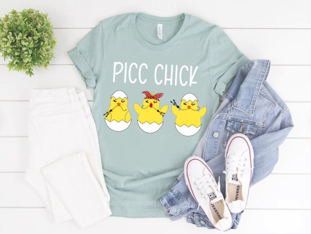 PICC Chick VAT Nurse Vat Team Iv Team PICC Nurse Picc Team Short-sleeve ...