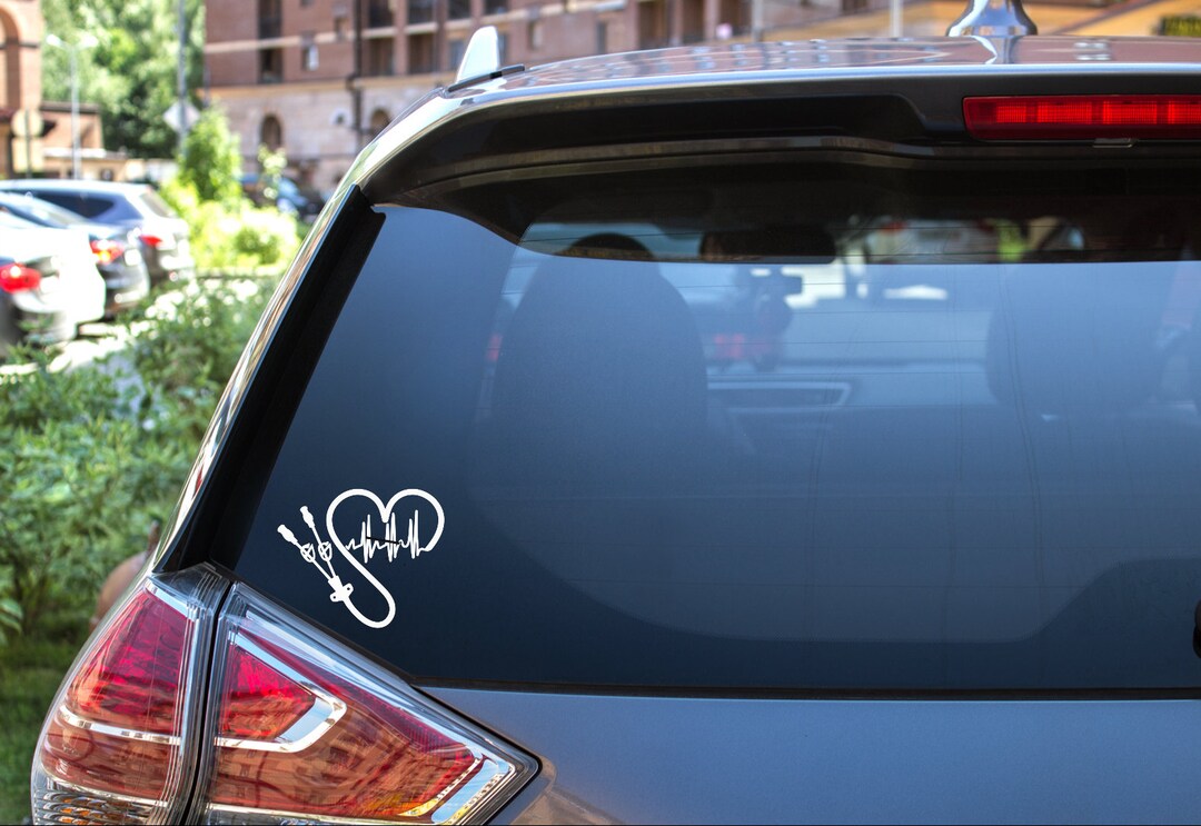 PICC Heart ECG Car Decal - Sticker - Picc Nurse - Picc Team - Vat - VAS ...