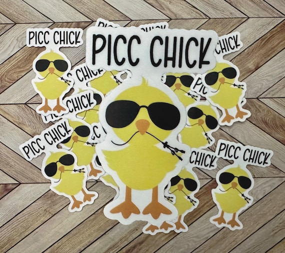PICC Chick Sticker Decal Laptop Decal Water Bottle Decal - Etsy