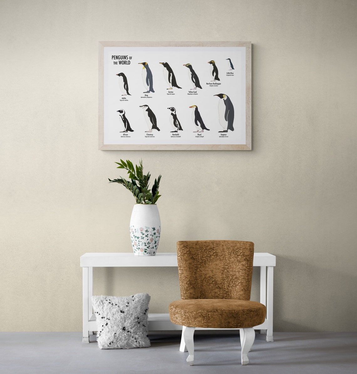 Penguins of the World Poster - Etsy