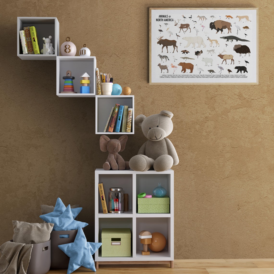 Animals of North America Poster - Etsy