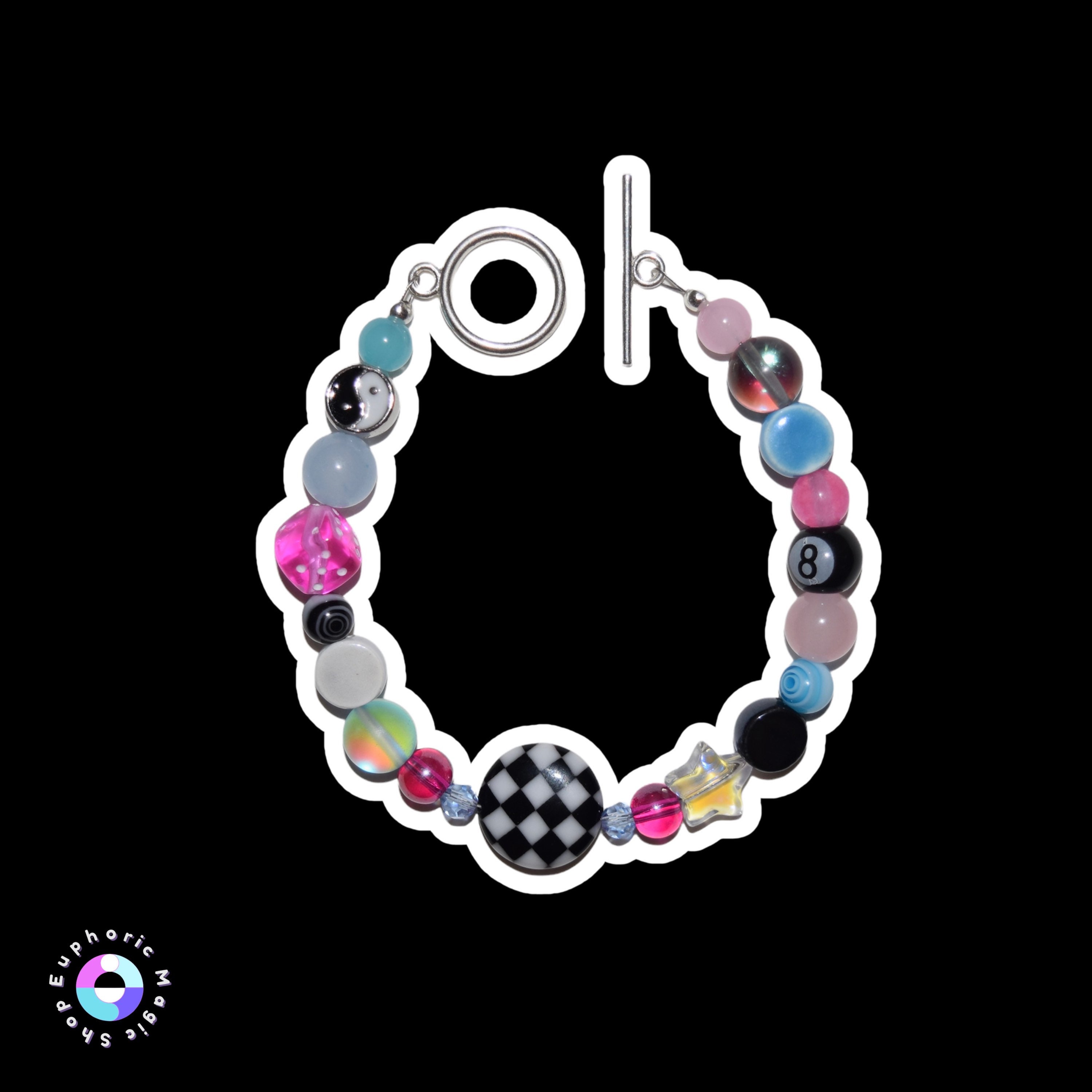 J-hope Beaded Bracelet Jack in the Box Inspired One of One Mismatched ...