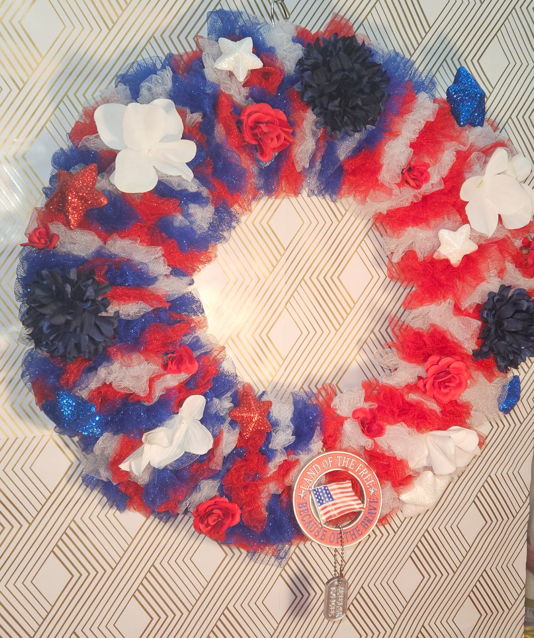 American Flag Wreath - Etsy