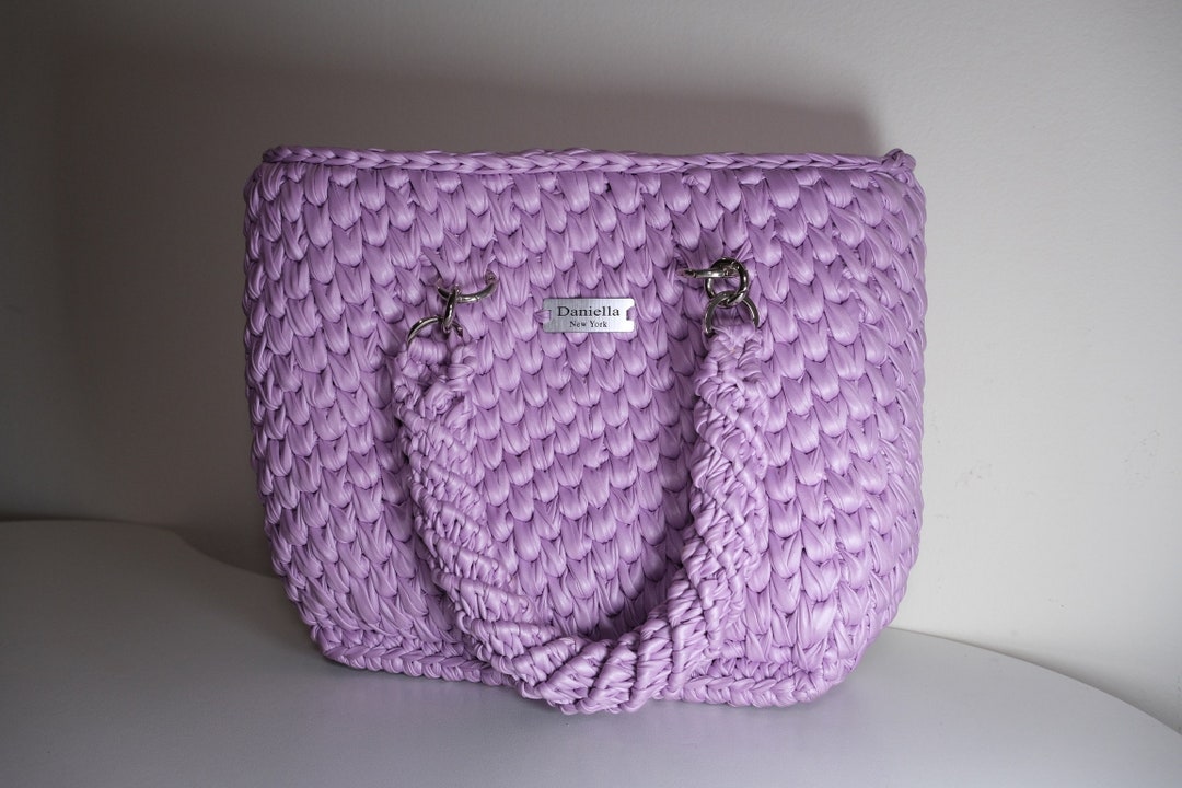 Lilac One of a Kind Handmade Leather Bag - Etsy