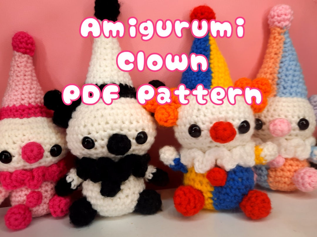 PDF PATTERN Amigurumi Clown Crochet Pattern - Etsy
