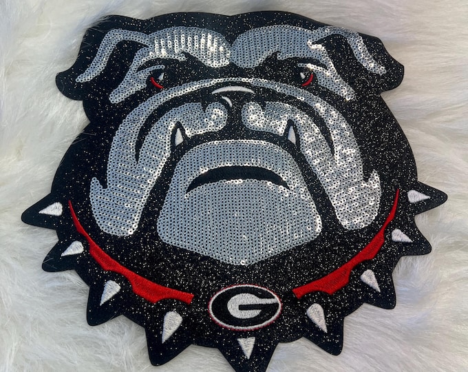 University of Georgia Chenille Patch Football Iron On - Etsy