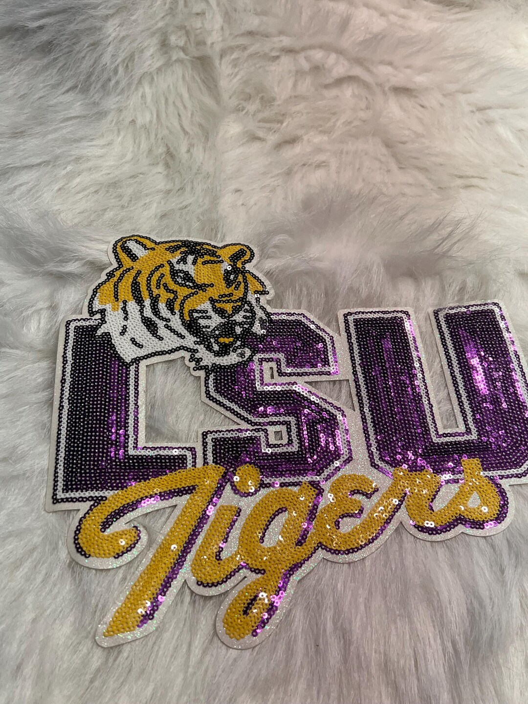 Chenille Patches LSU TIGERS Iron on Patch - Etsy