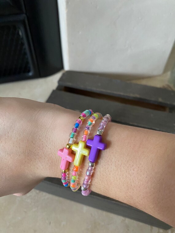 Mixed Cross Bracelets | Etsy