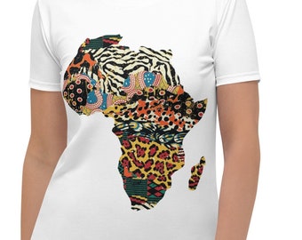 African Map T Shirt - Etsy UK