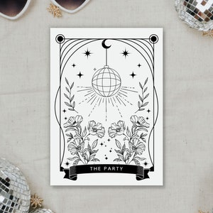 Tarot Bachelorette Party Invitation Template | the Party Tarot ...