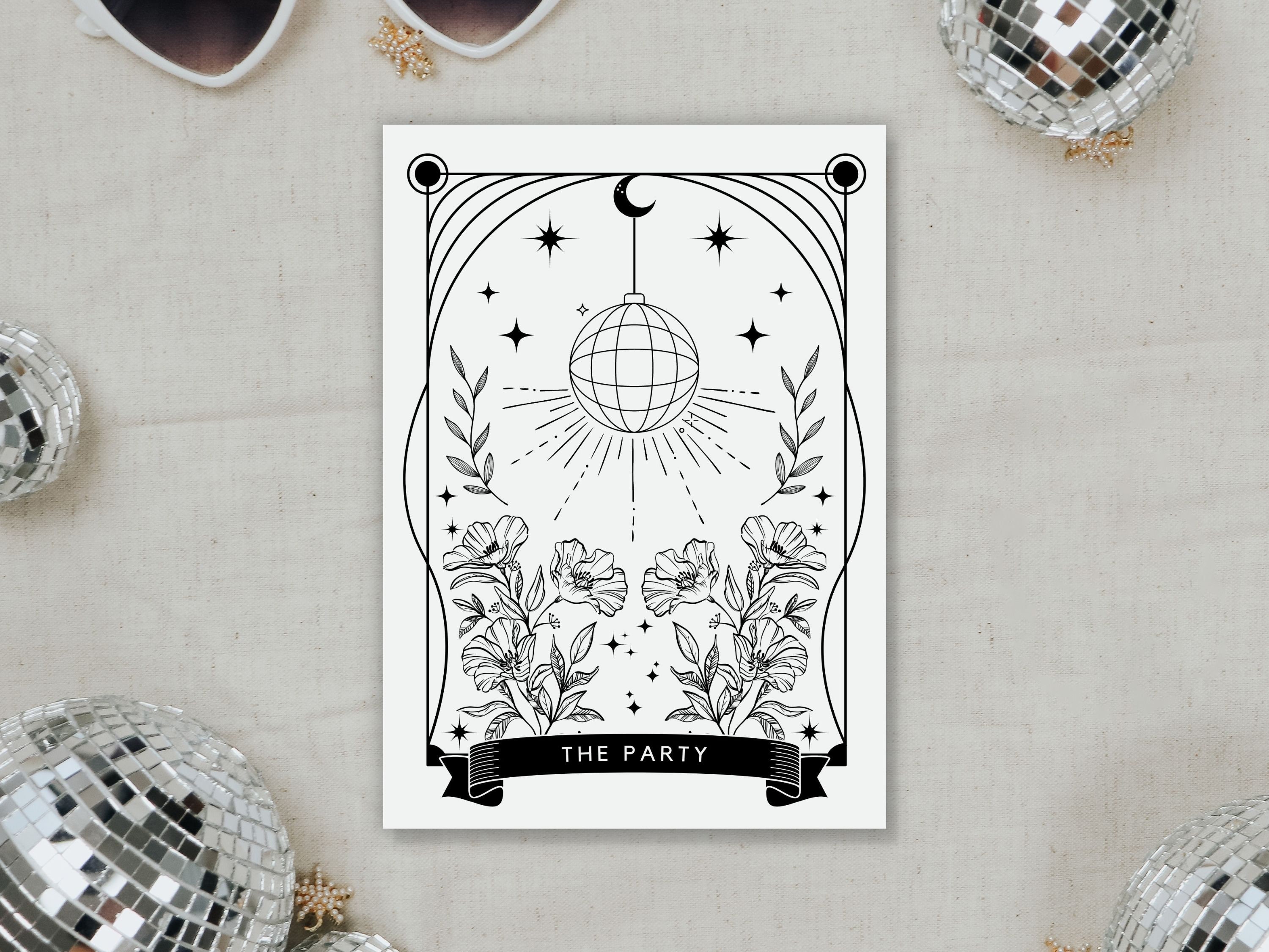 Tarot Bachelorette Party Invitation Template | the Party Tarot ...