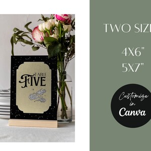 Celestial Table Numbers | Sun, Moon & Stars Wedding Table Numbers for ...