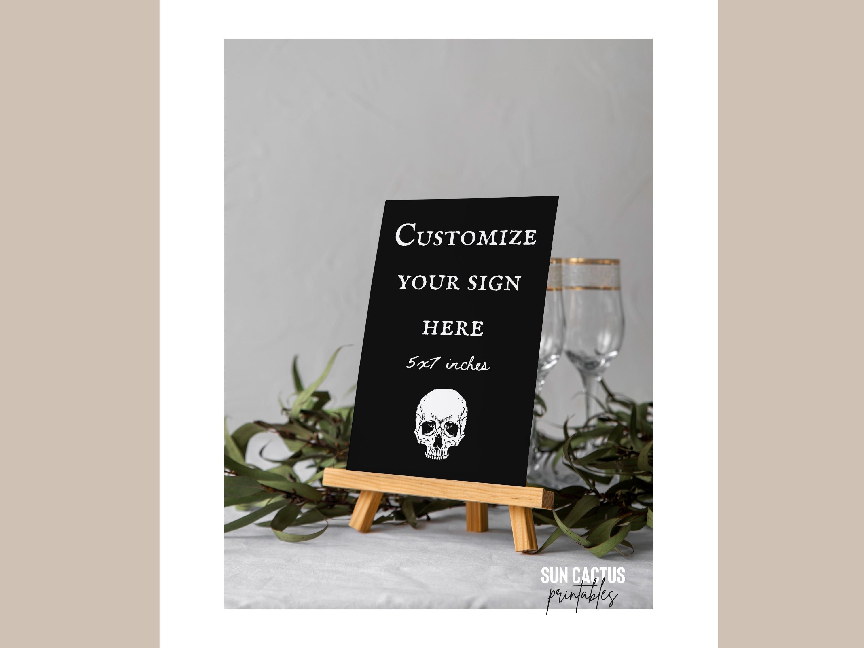 Plantilla de letrero editable / Plantilla de letrero de boda - Etsy España