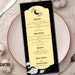 Celestial Menu Template Printable Wedding Menu Editable on - Etsy