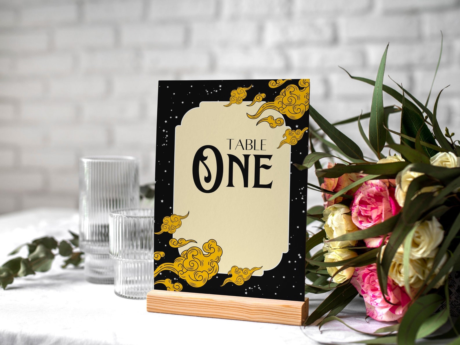 Celestial Table Numbers Sun Moon & Stars Wedding Table - Etsy