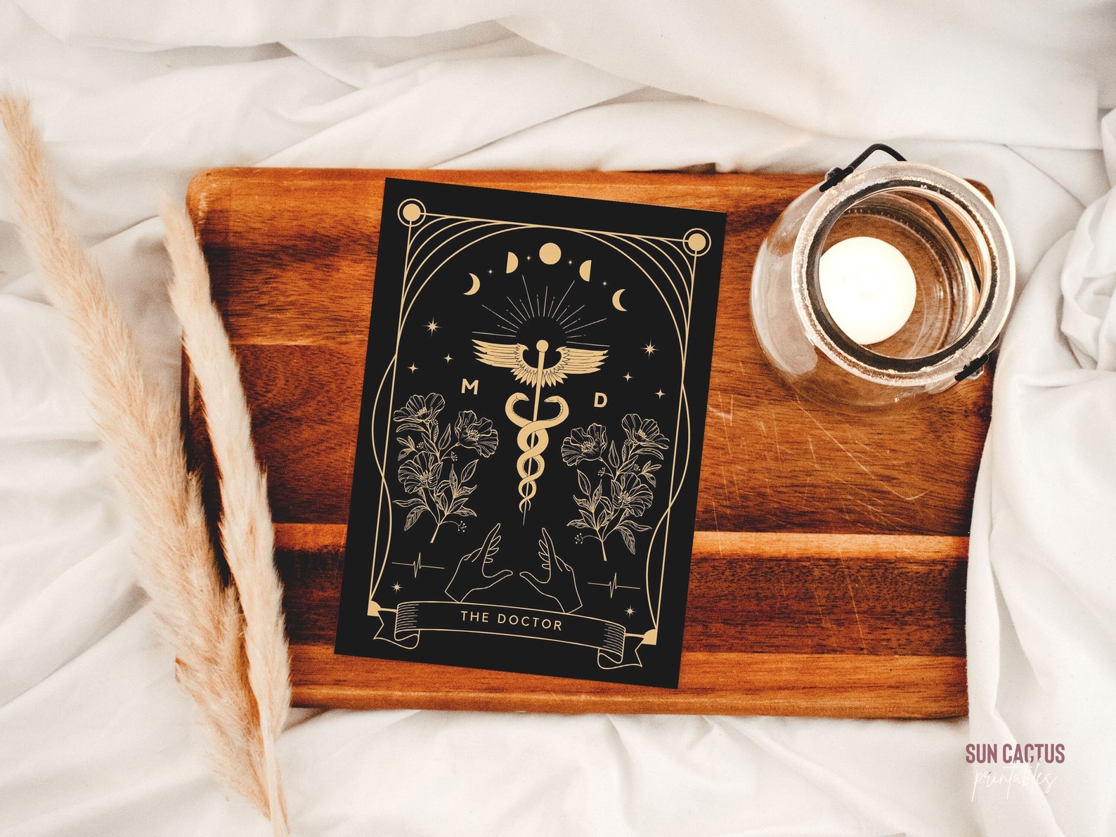 Doctor Graduation Invitation Template Tarot Inspired Doctor - Etsy