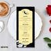 Celestial Menu Template Printable Wedding Menu Editable on - Etsy