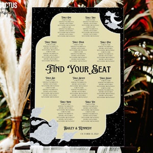 Seating Chart | Celestial Wedding Seating Chart Template, by Table ...