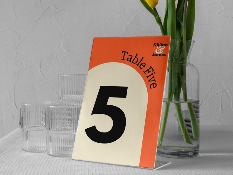 Table Numbers Template Retro Vintage Wedding Table Numbers - Etsy