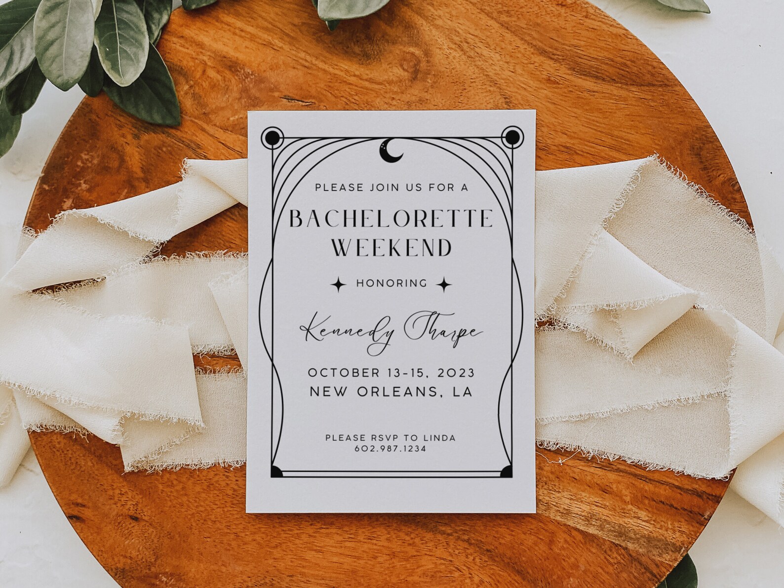 Tarot Bachelorette Party Invitation Template | the Girl's Weekend Tarot ...