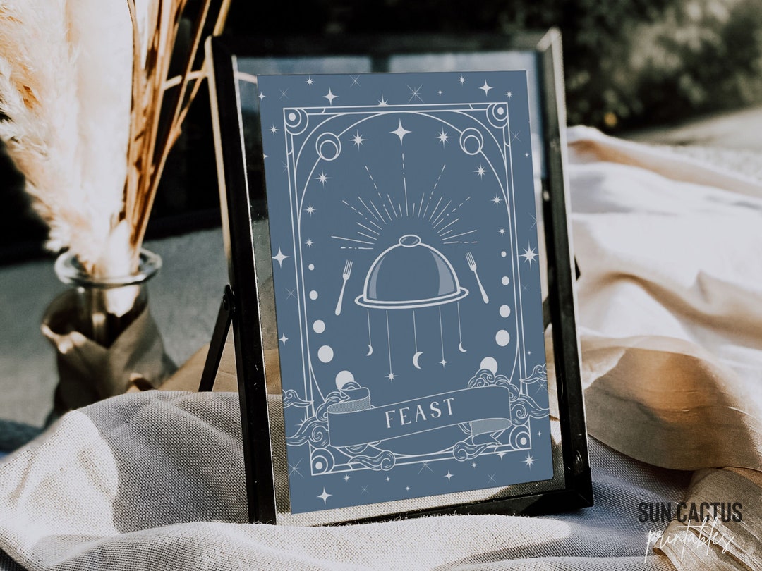 The Feast Sign Template | Printable Food Bar Sign, Food Table, Table ...