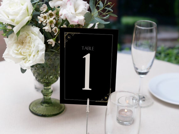 Table Numbers for Your Wedding Reception Anniversary Retro | Etsy