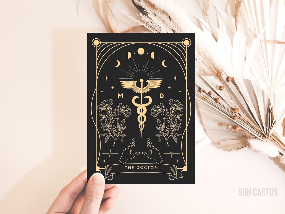 Doctor Graduation Invitation Template | Tarot Inspired Doctor Grad ...