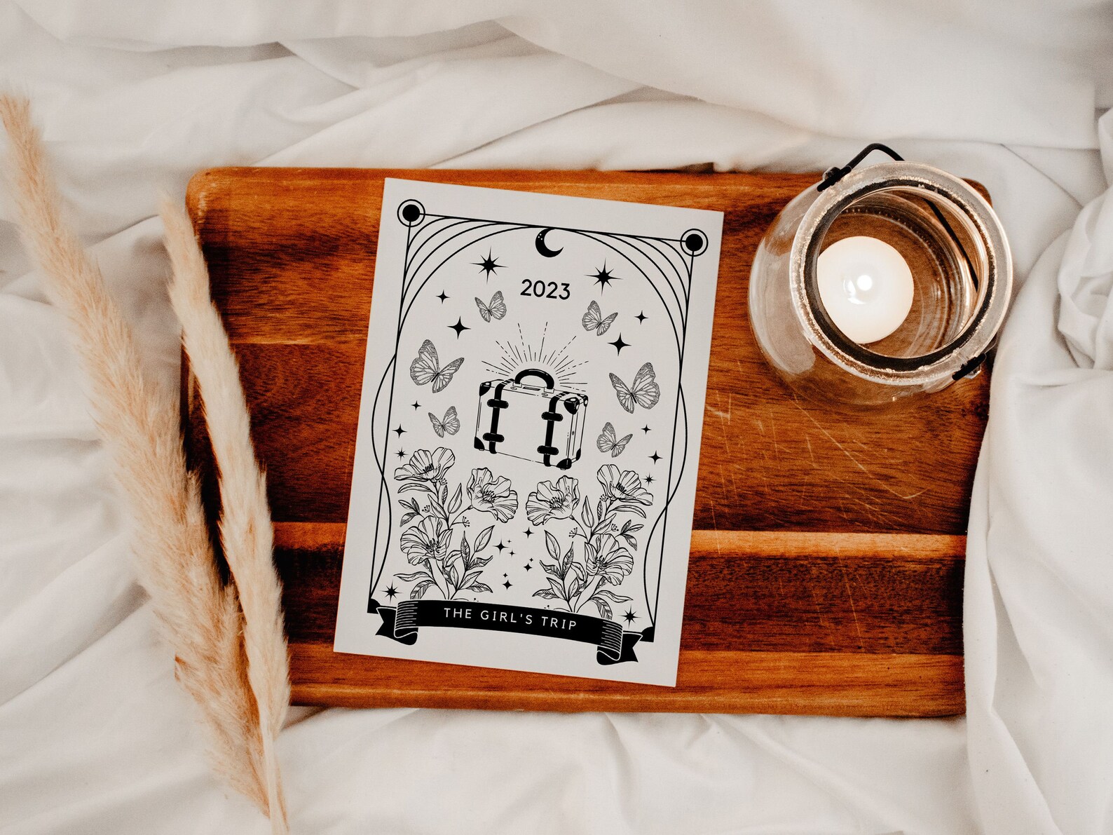 Tarot Bachelorette Party Invitation Template | the Girl's Weekend Tarot ...
