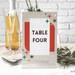 Retro Table Numbers Template Printable Table Numbers for Your Wedding ...
